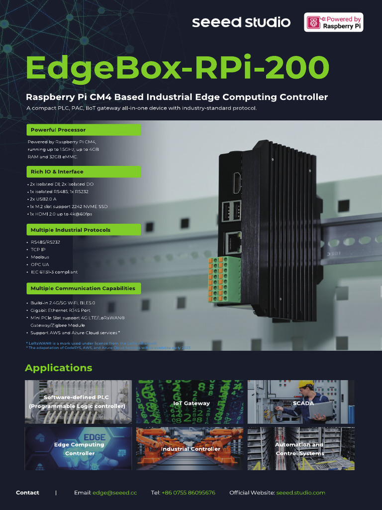 Seeed Studio Edgebox-RPi-200 1 | PDF