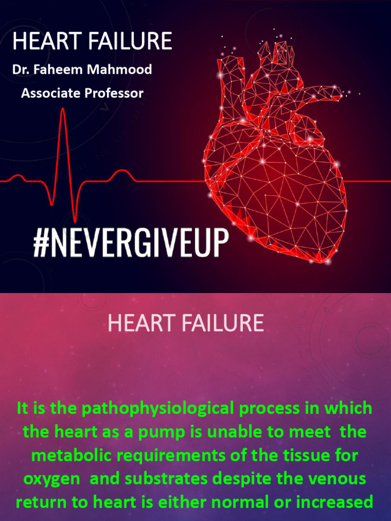 Heart Failure 2021 by Dr. Faheem Mahmood | PDF