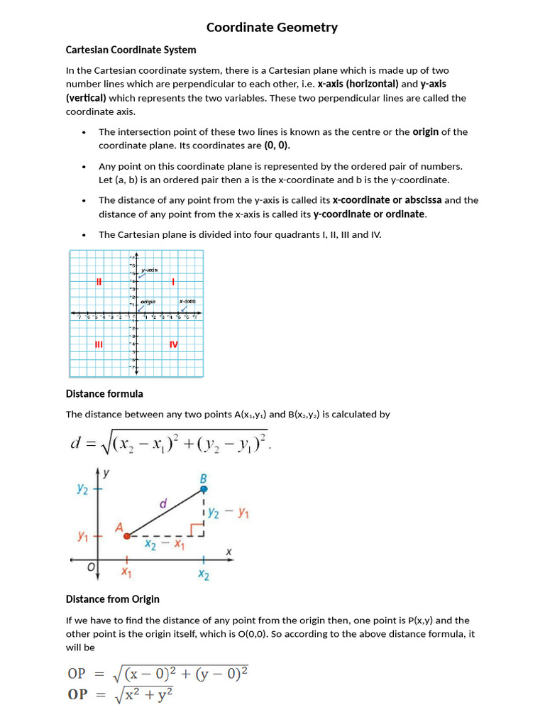 Coordinate Geo-1 | PDF