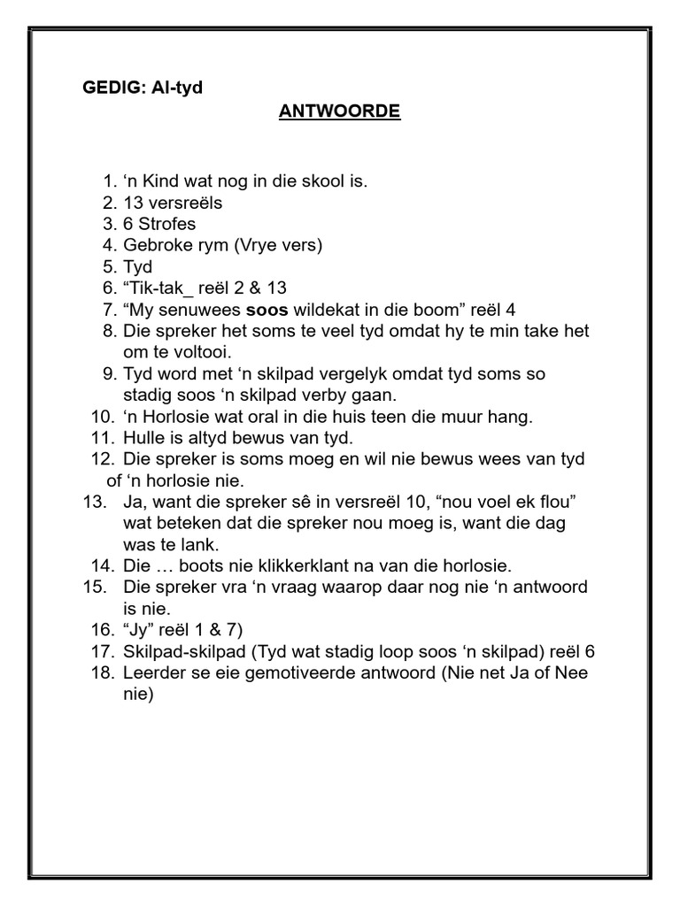 Tyd se Waarde in 'n Kind se Lewe | PDF | Career & Growth | Self-Improvement