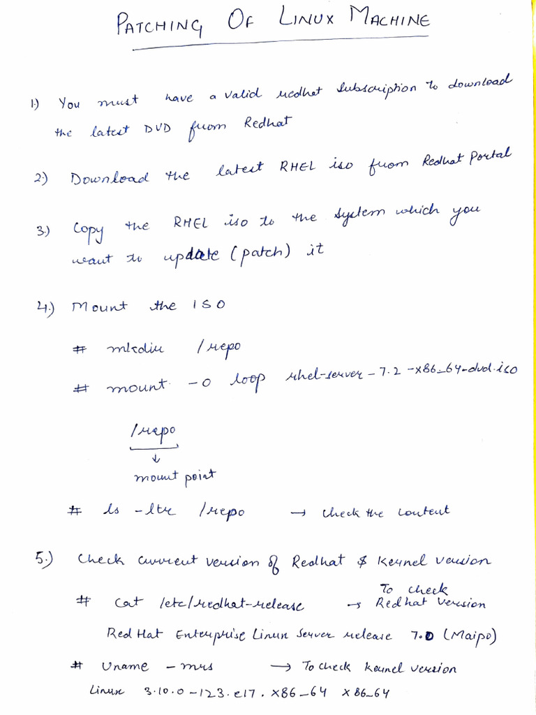 Rhel Os Patching | PDF
