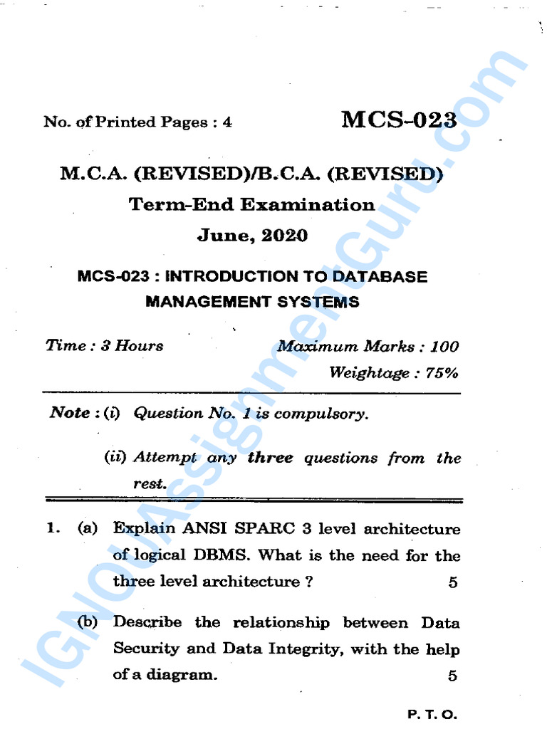 June - 2020 MCS-023 | PDF