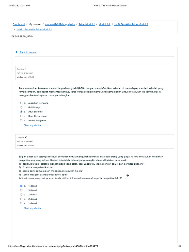 Postes Modul 1 | PDF