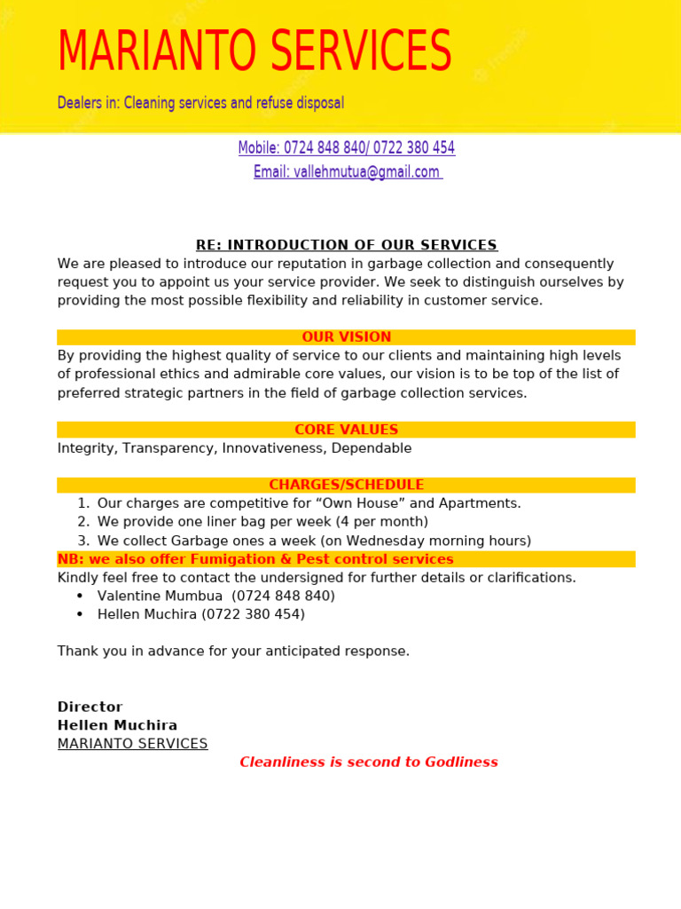 Marianto Introduction Form | PDF