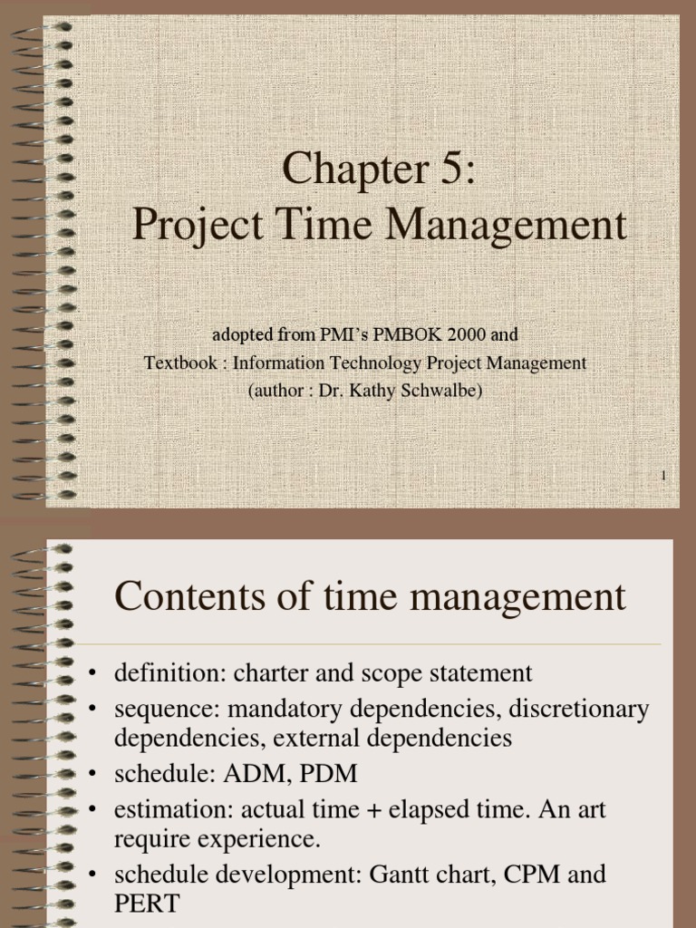 PMBOK Chapter 5 - Time | PDF | Product Development | Project Management
