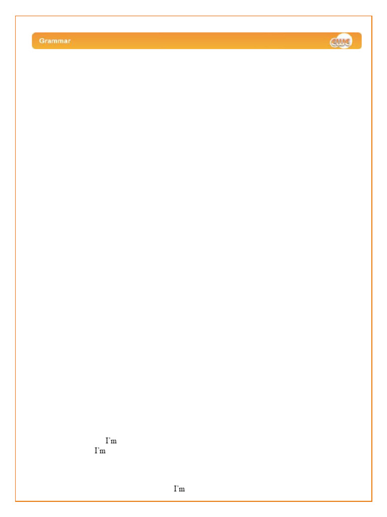 Grammar Level 3 Lesson 7 | PDF