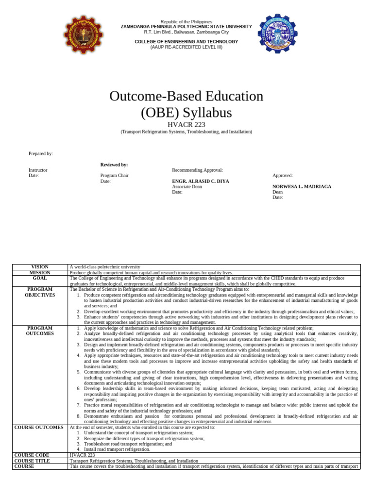 RACT 312 - Course Syllabus | PDF