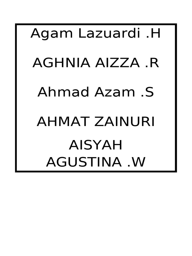Tempelan Kelas | PDF
