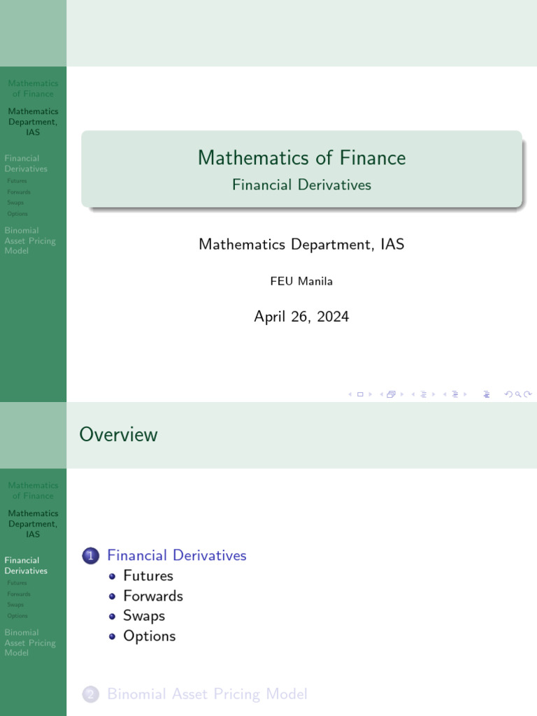 Financial Derivatives | PDF