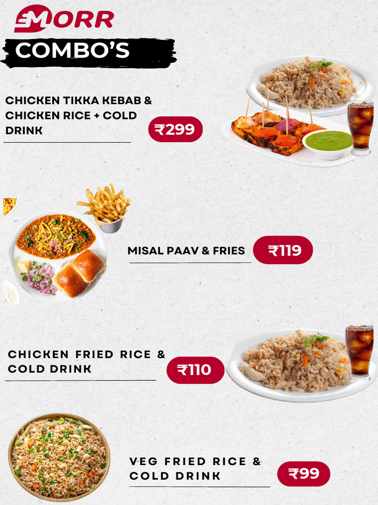 MORR Updated Menu | PDF