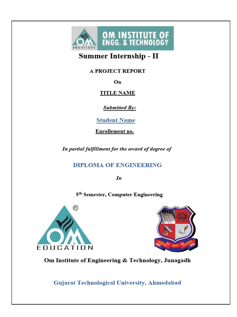 IDP Project Report | PDF