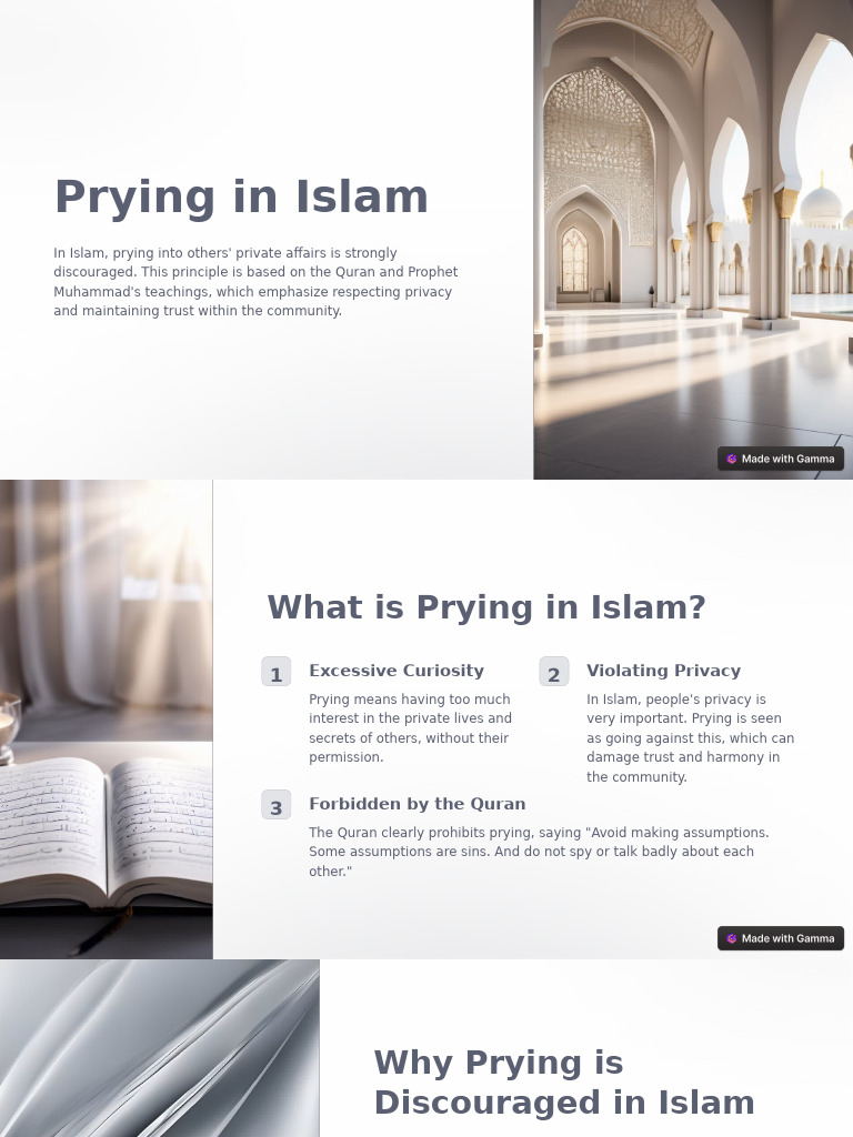 Prying in Islam | PDF | Privacy | Lifestyle