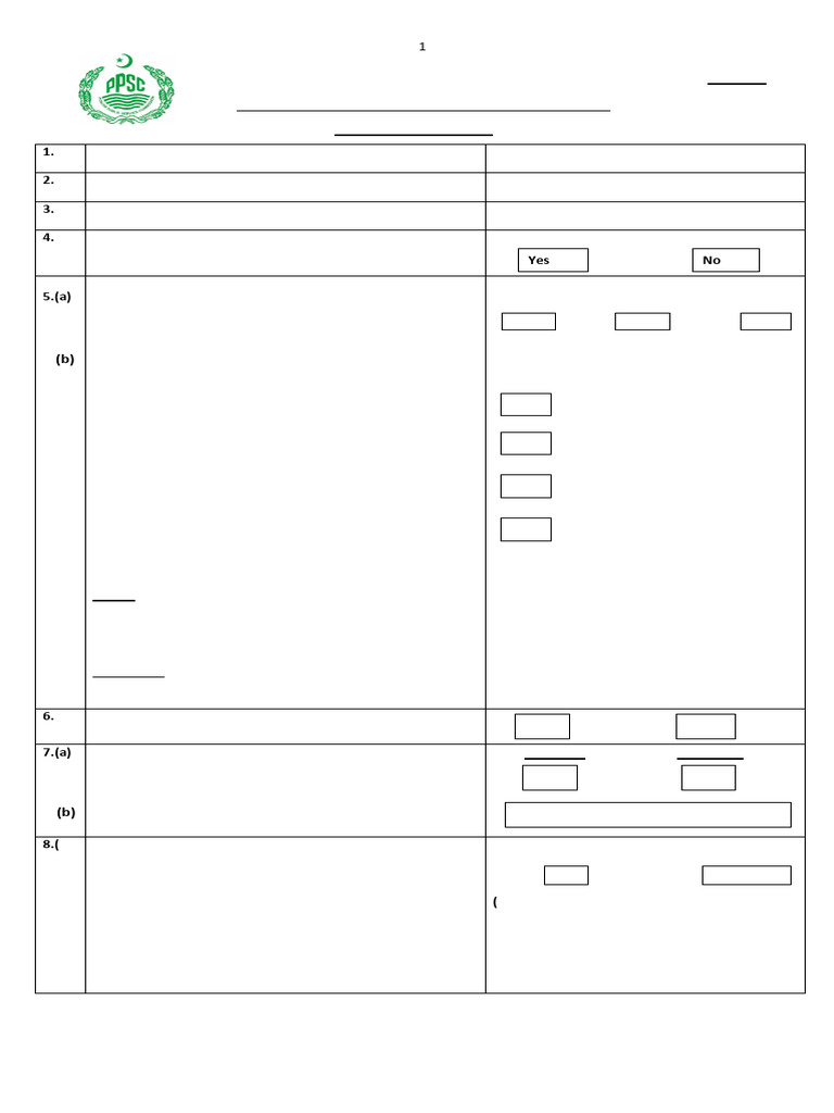 Requisition Form PPSC | PDF