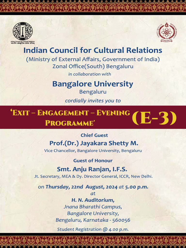 ICCR Invitation | PDF