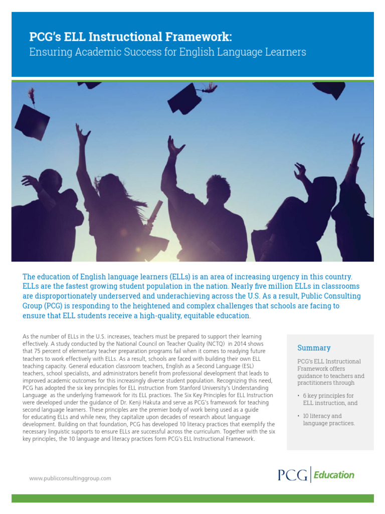 PCG Ell Instructional Framework | PDF