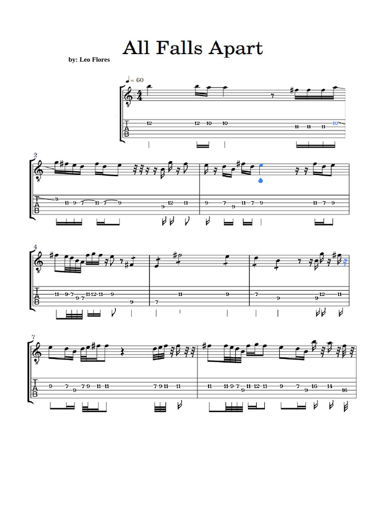All Falls Apart Full Tabs | PDF