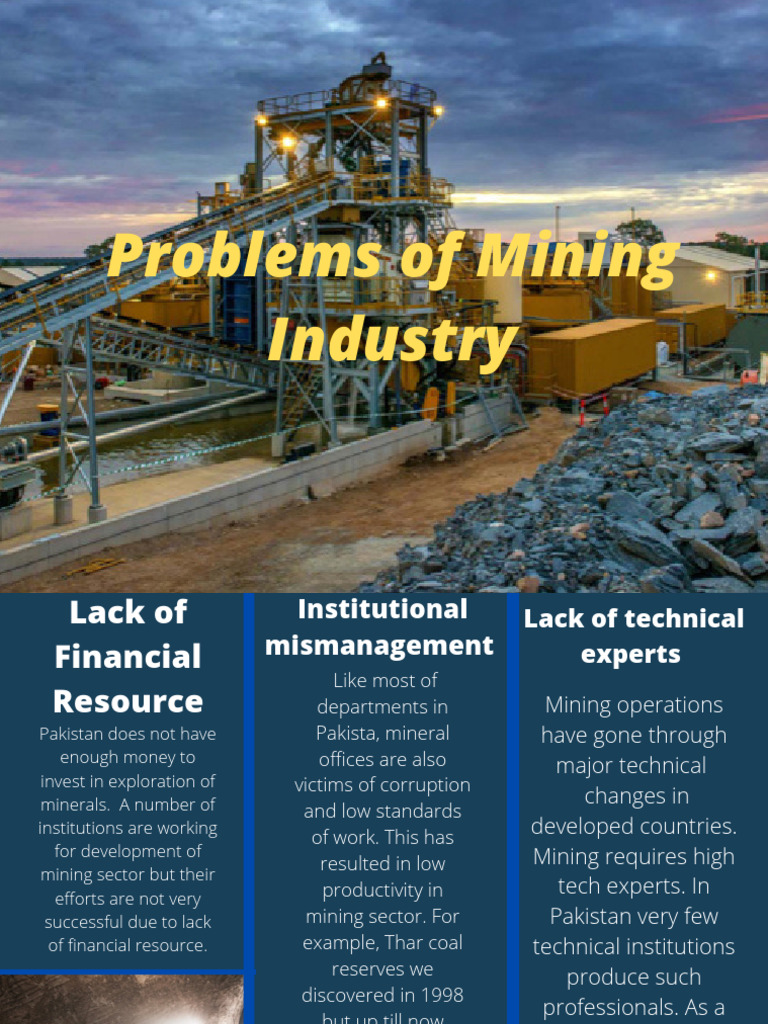 Problems of Mining Industry Broshure | PDF | Mining | Pakistan