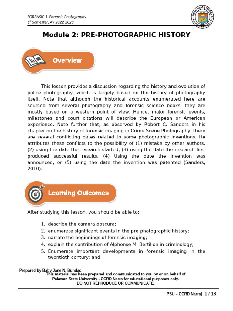 FORENSIC1L - Module 2 | PDF