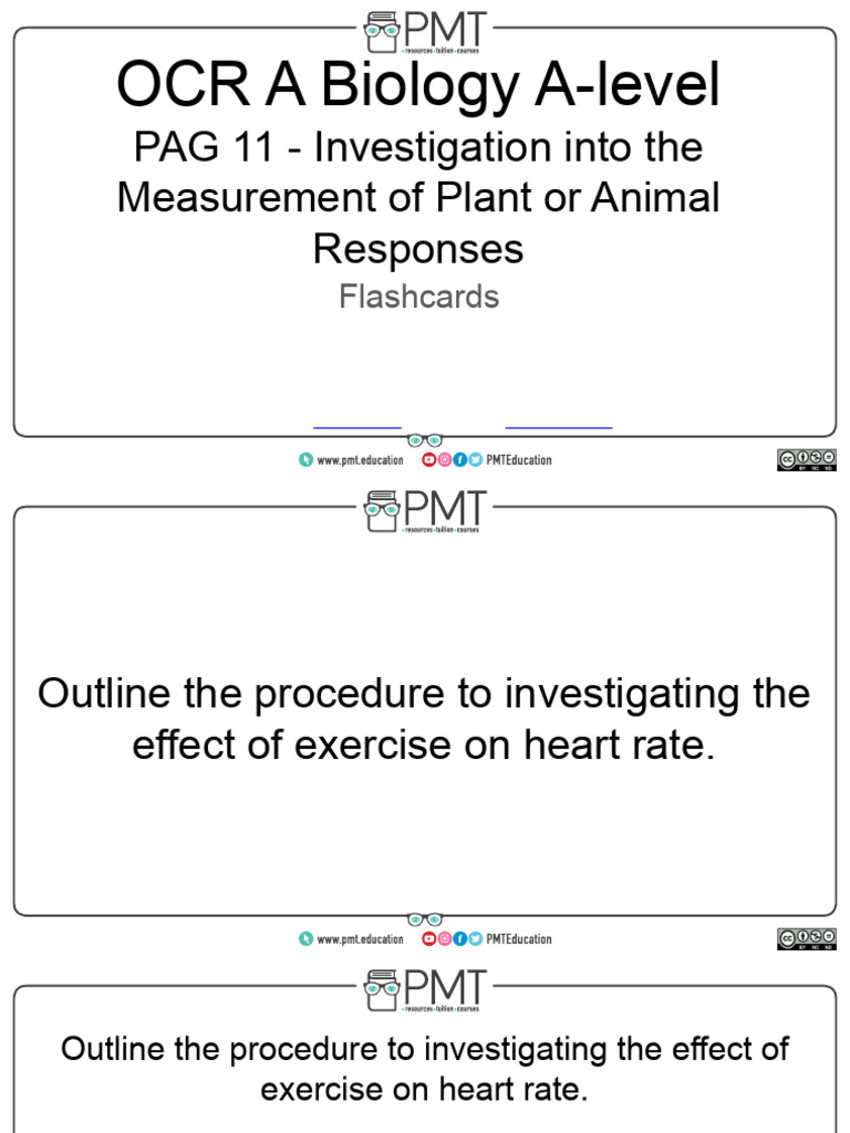 Flashcards - PAG 11 Investigation Into The Measurement of Plant or ...