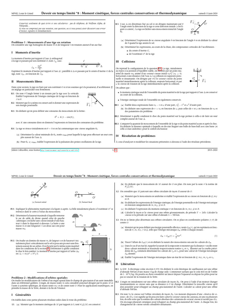 DS08 Moments Kepler Thermo Complet Phtourne | PDF