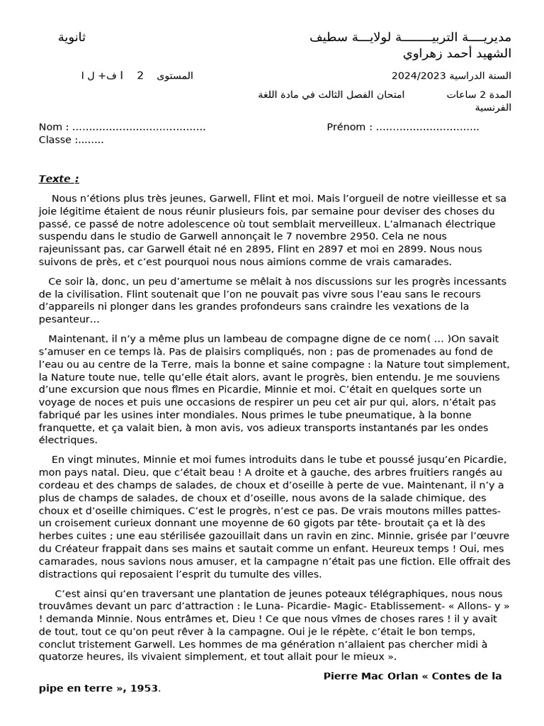 Texte lang let poss | PDF