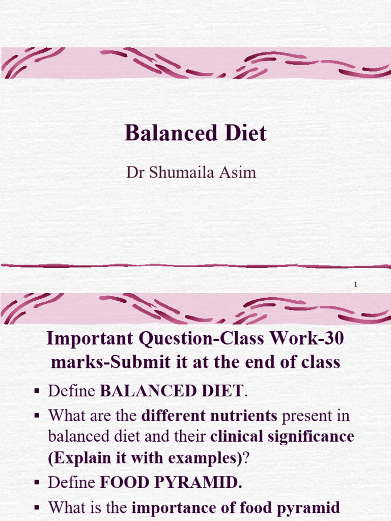 Balanced Diet | PDF