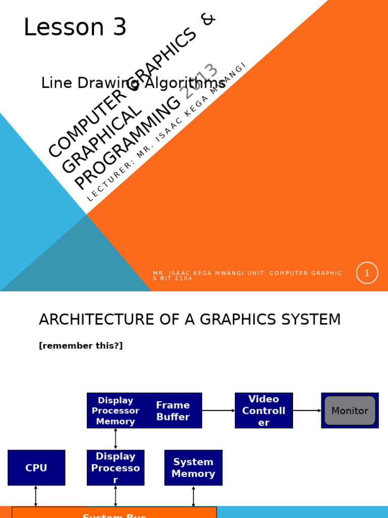 ICS2311 - L03 Line Drawing Algorithms | PDF ICS2311 - L03 Line Drawing Algorithms | PDF