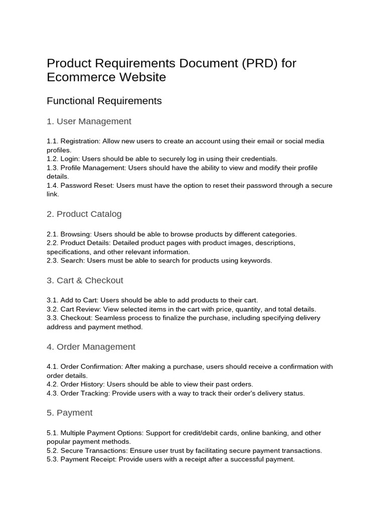 PRD - HLD of Ecommerce Website | PDF | Login | Computers
