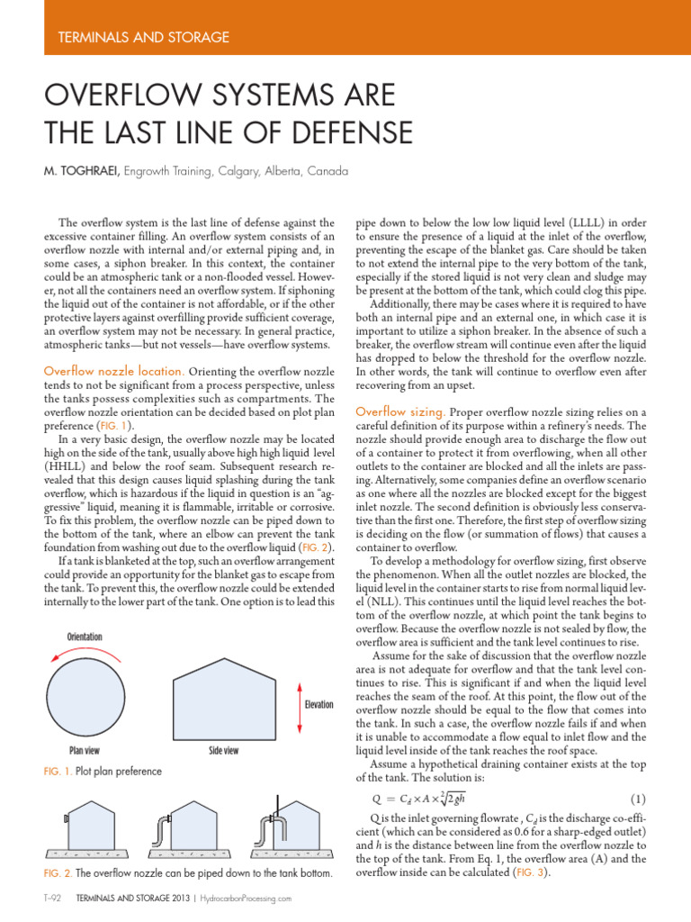Overflow Systems Are | PDF
