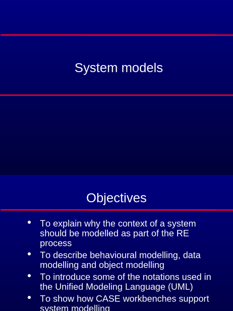 LESSON 8 System Models | PDF | Class (Computer Programming) | System