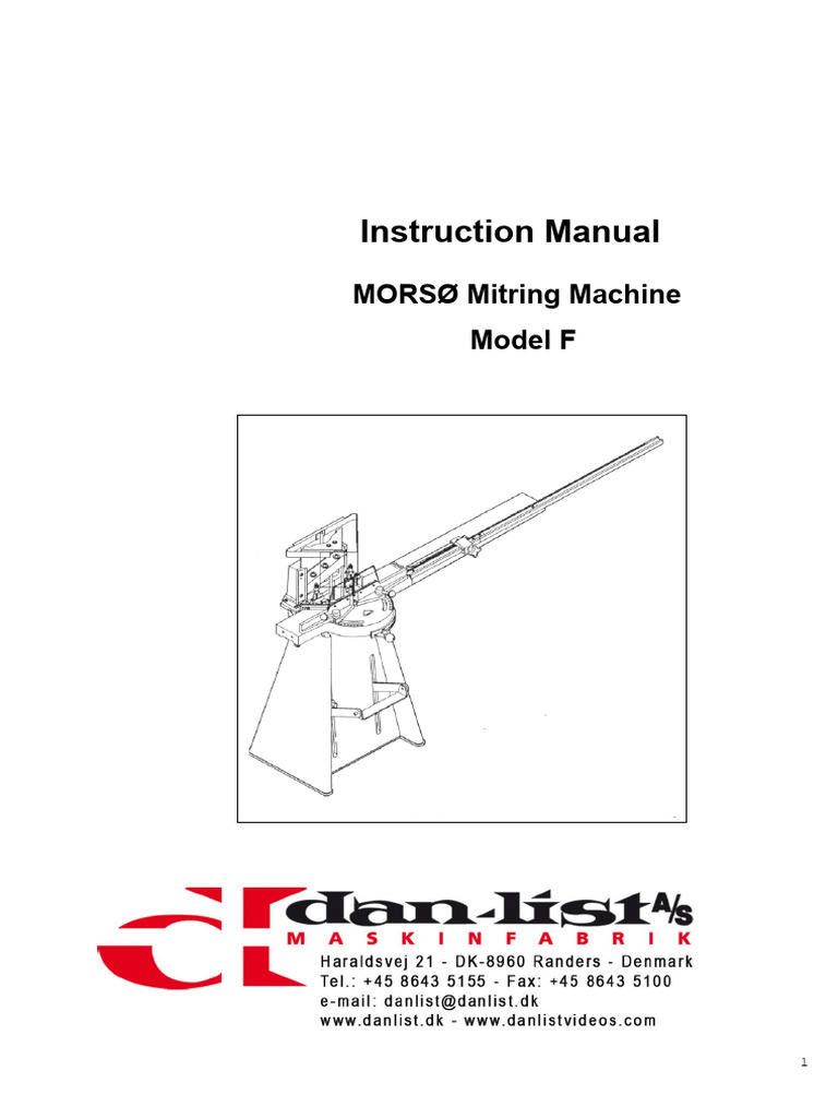 Morso Manual With Parts List | PDF