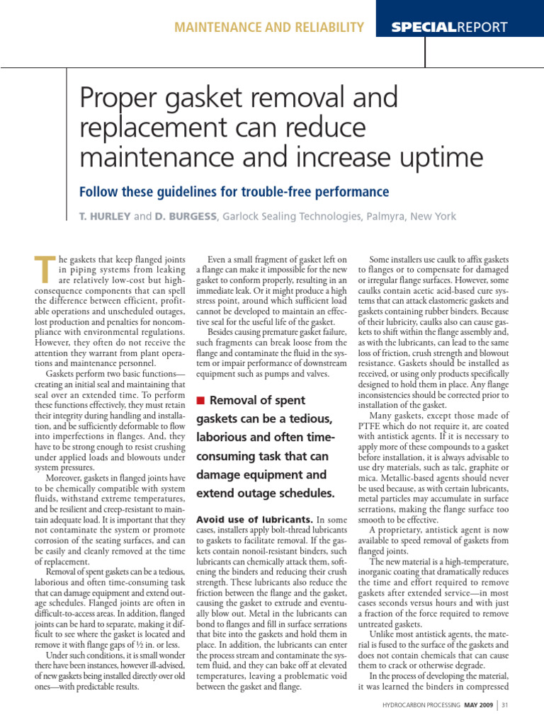 Proper Gasket Removal and | PDF