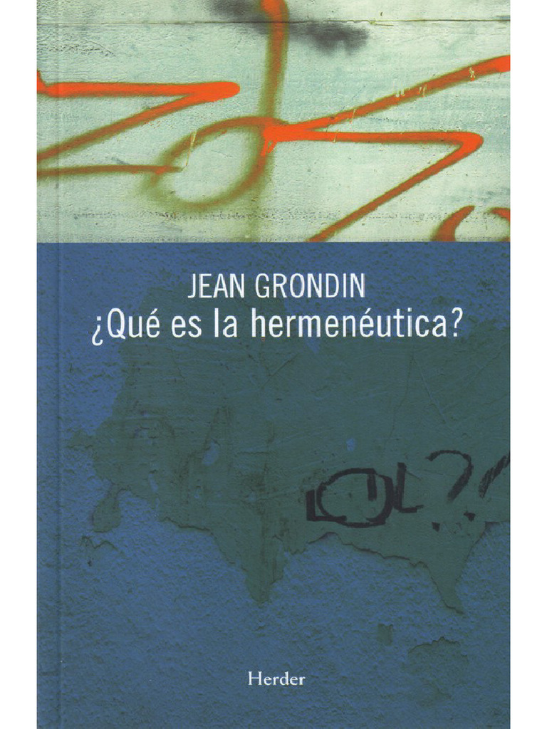 Hermenéutica - Unidad 1 | PDF