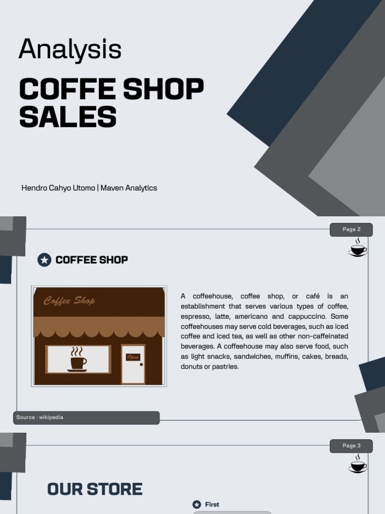 Analysis Coffee Shop Sales | PDF