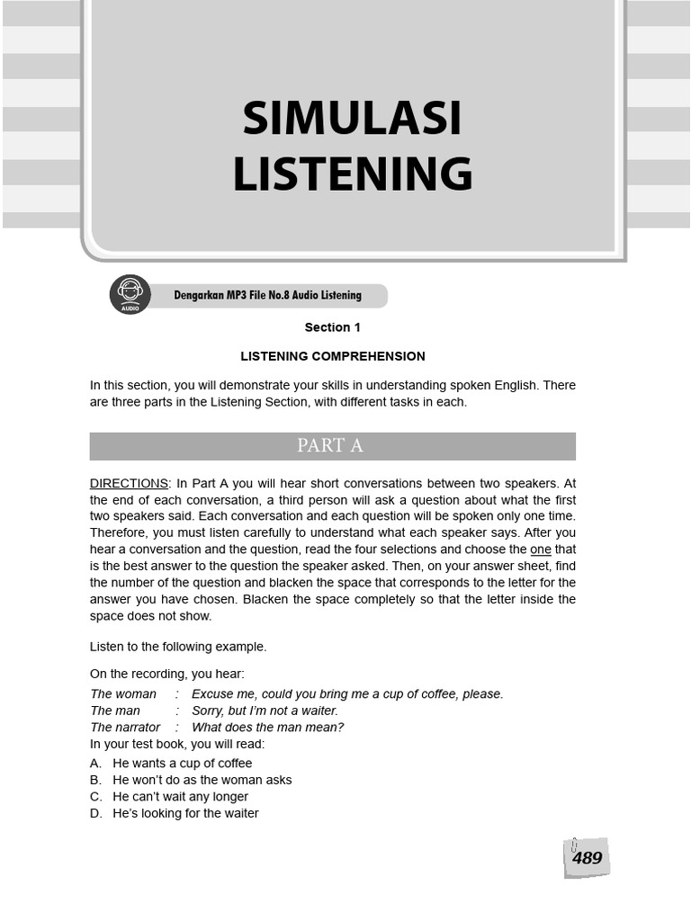 Bonus Latihan Listening Pdf