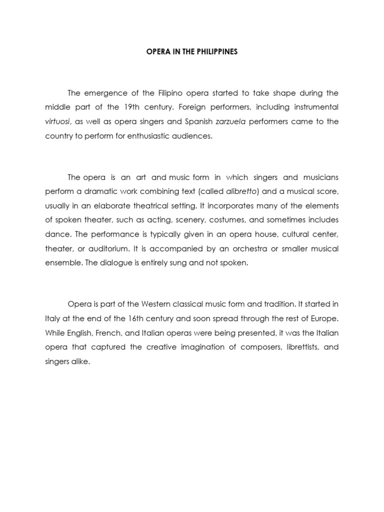 4th-Music-Lesson-1-Opera-in-The-Philippines-3-7-2022 | PDF