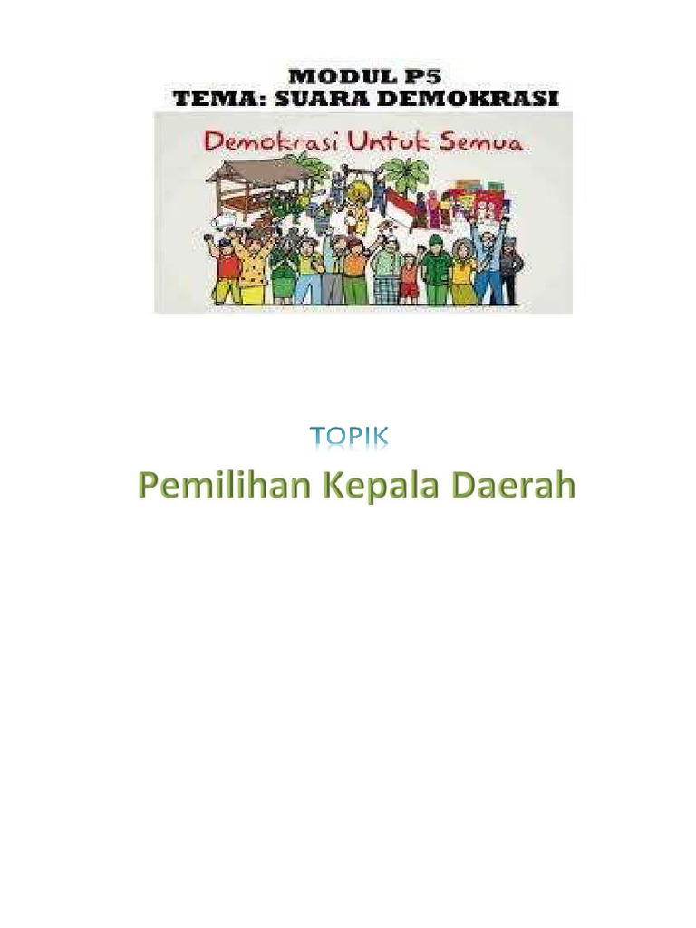Modul P5 Suara Demokrasi Oke | PDF