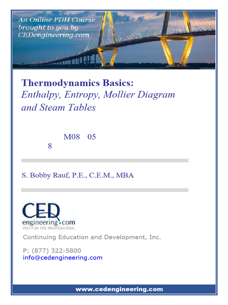 M08-005 - Thermodynamics Basics - Enthalpy, Entropy, Mollier Diagram ...