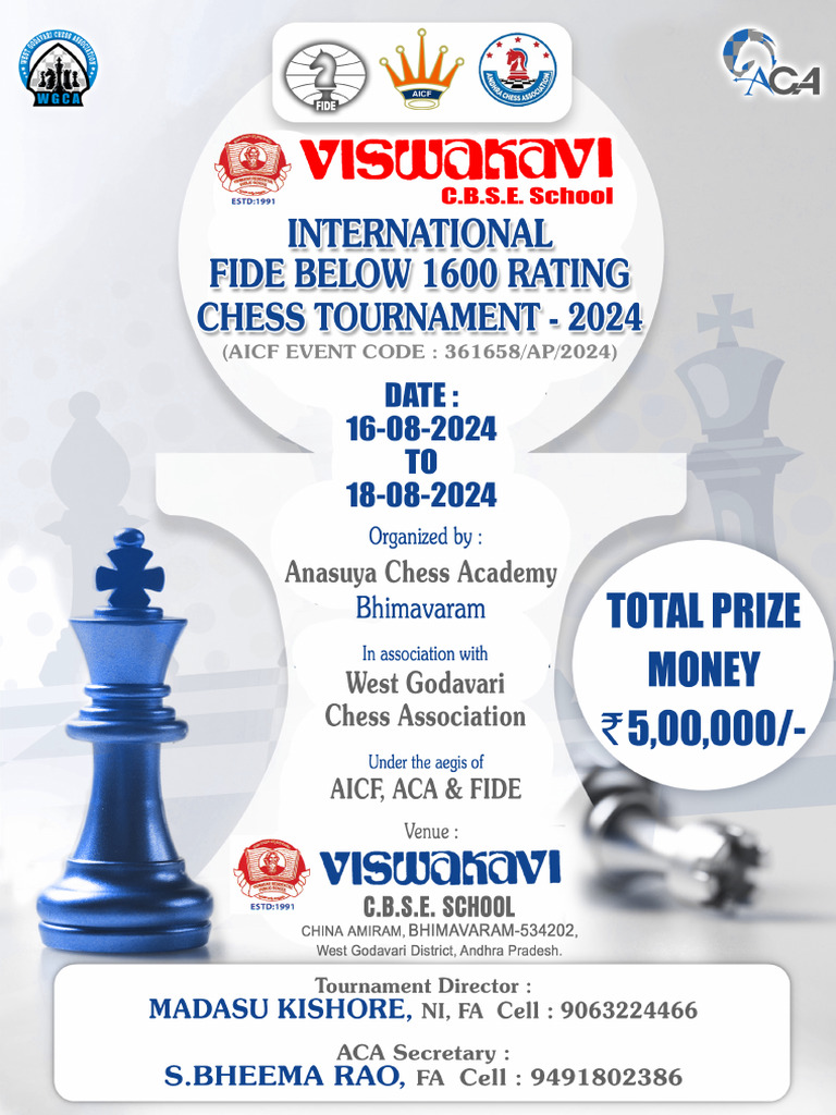 International Fide Below 1600 Rating Chess 2 | PDF