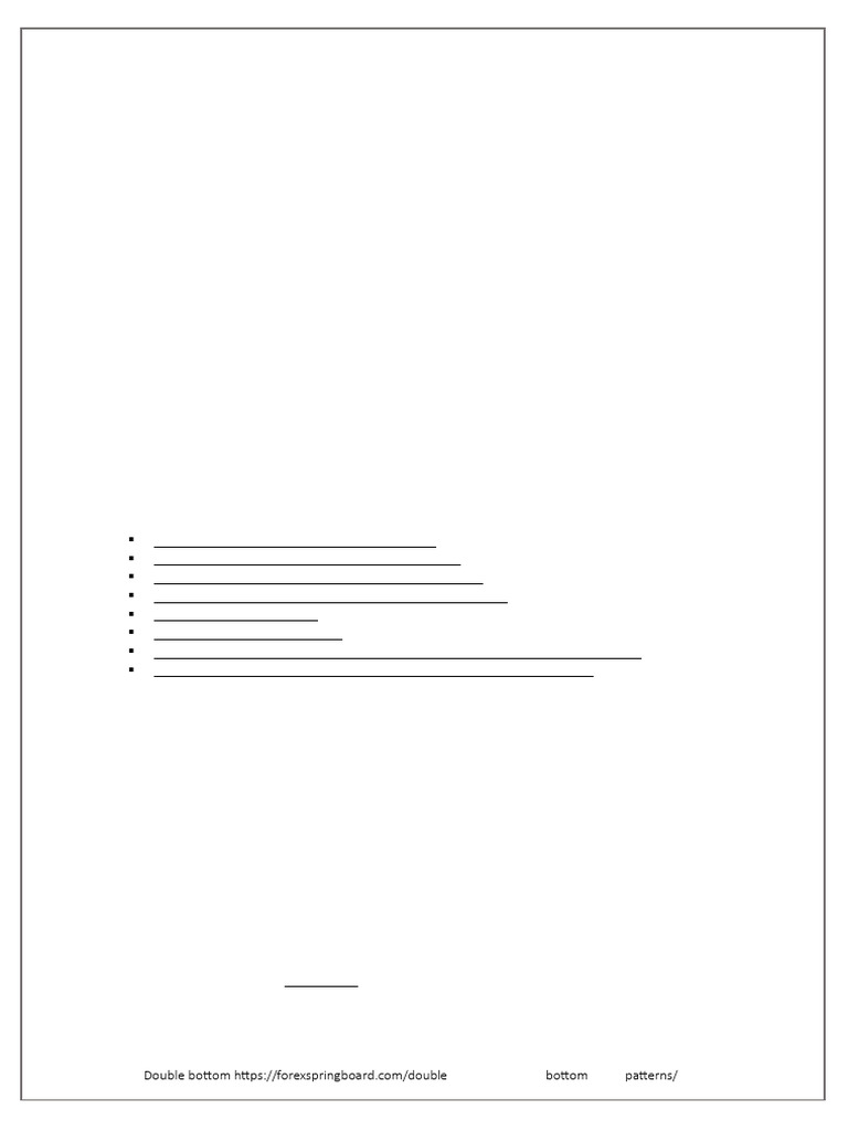 Double Bottom | PDF