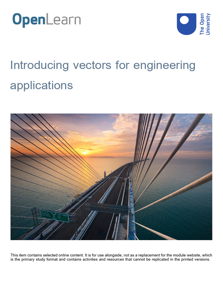 Introducing Vectors For Engineering Applications Printable | PDF