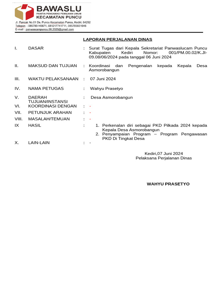 LPD 1 Asmorobangun | PDF