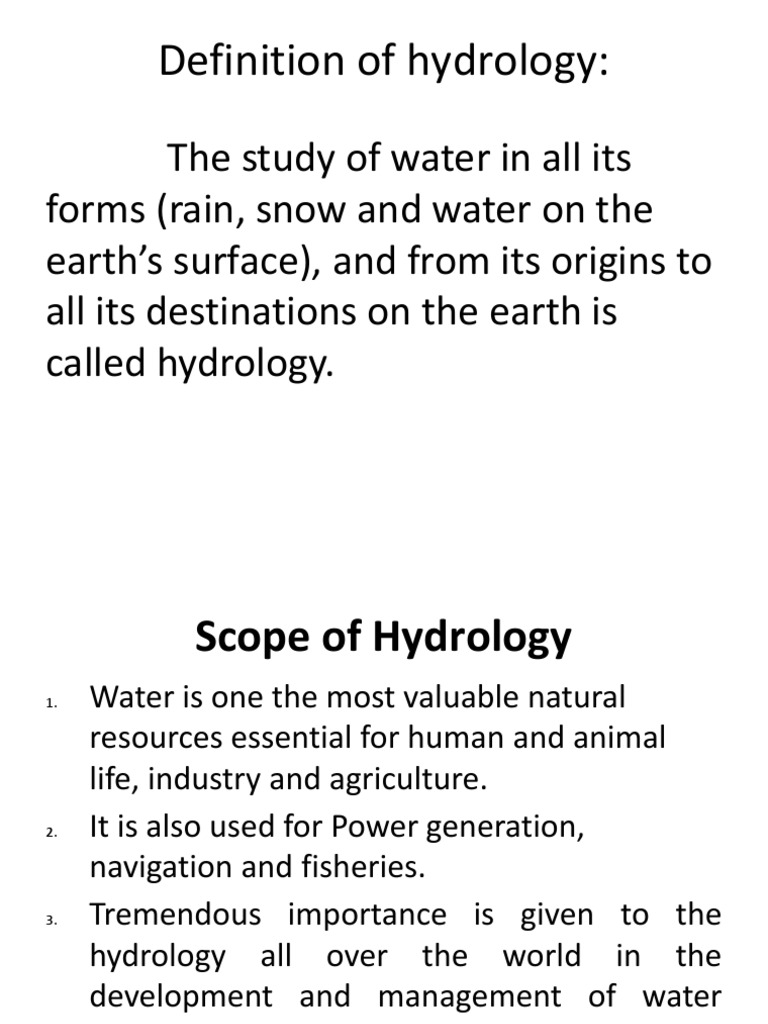 Hydrology Notes | PDF | Hydrology | Water Resources