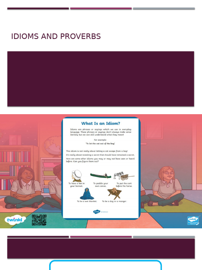 Idioms and Proverbs | PDF
