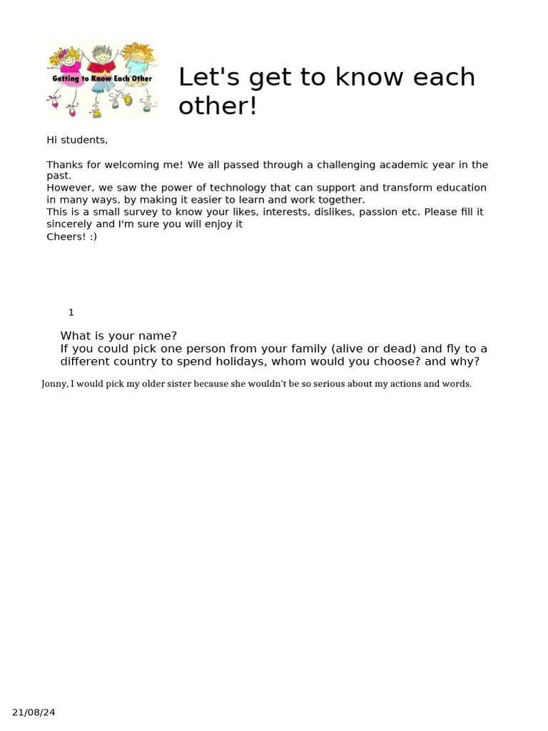 Ice - Breaking - Activity - (1) 副本 | PDF