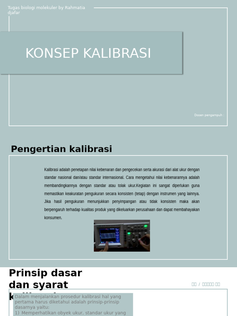 Kalibrasi | PDF