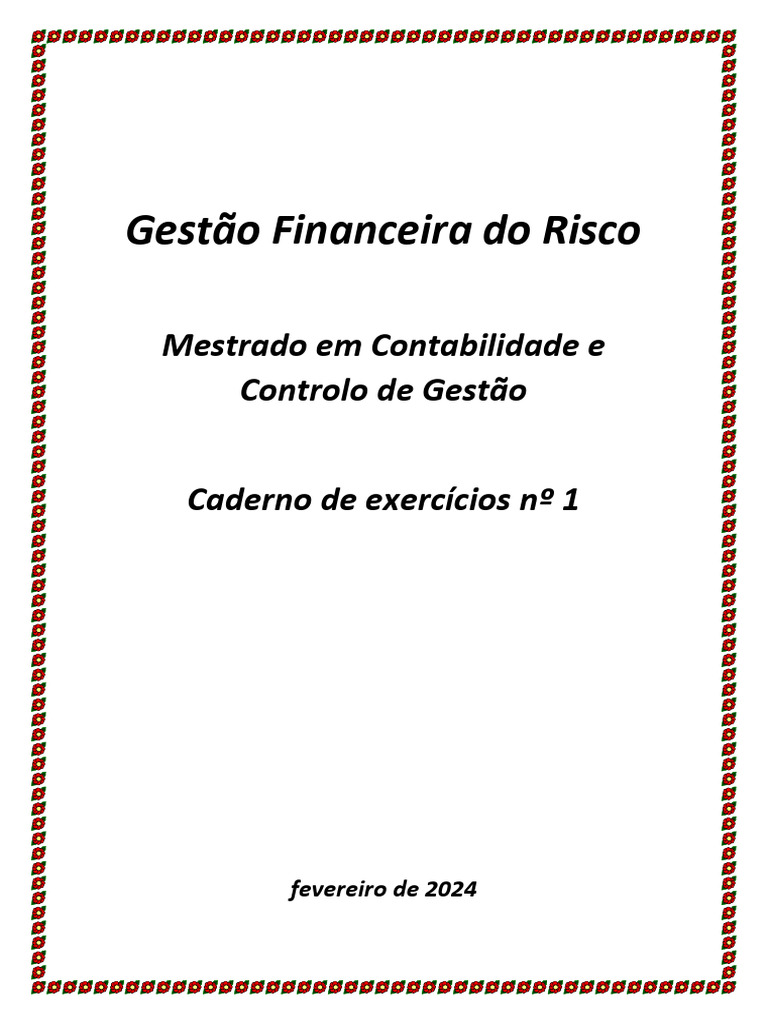 GFR Caderno Exerc¡cios N 1 AL 2023 2024 | PDF