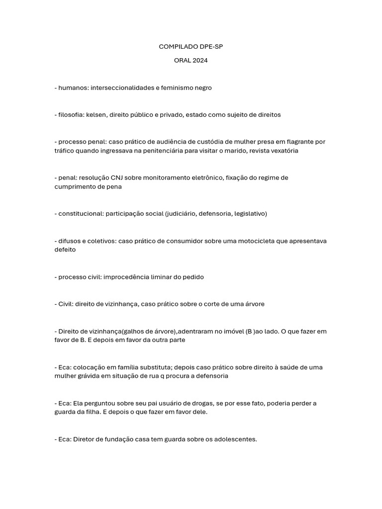 Compilado Dpesp 2024 | PDF