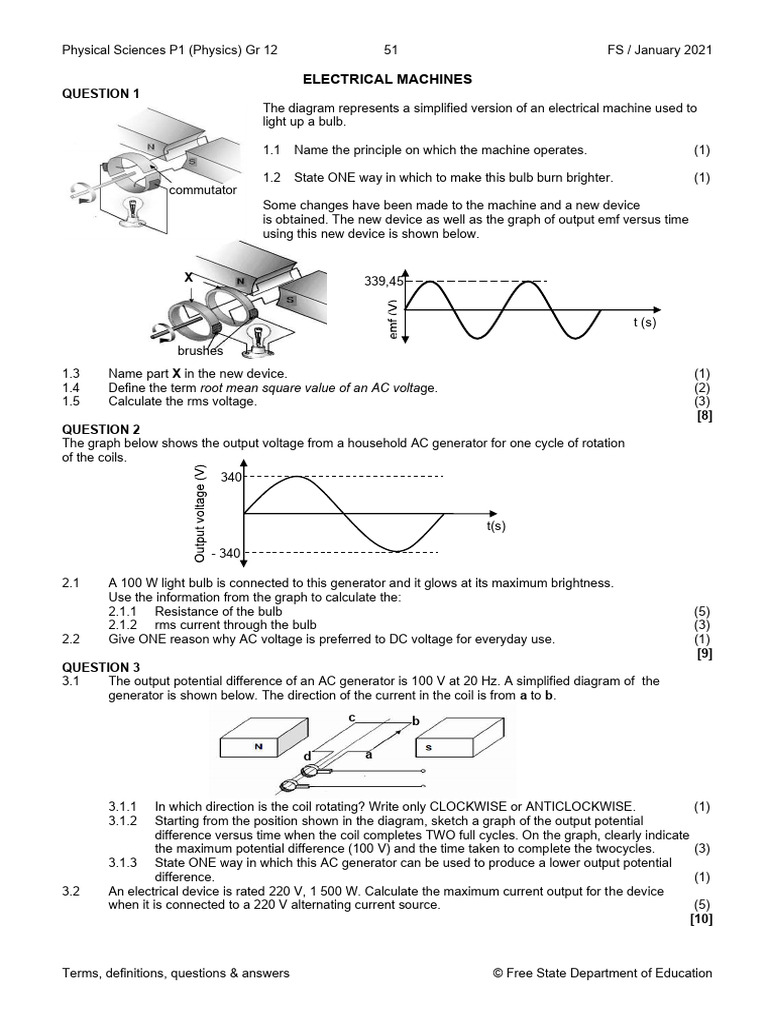 Electrodynamics Questions | PDF