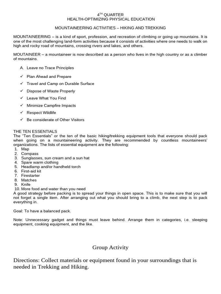 4TH Quarter - Lesson 1 | PDF